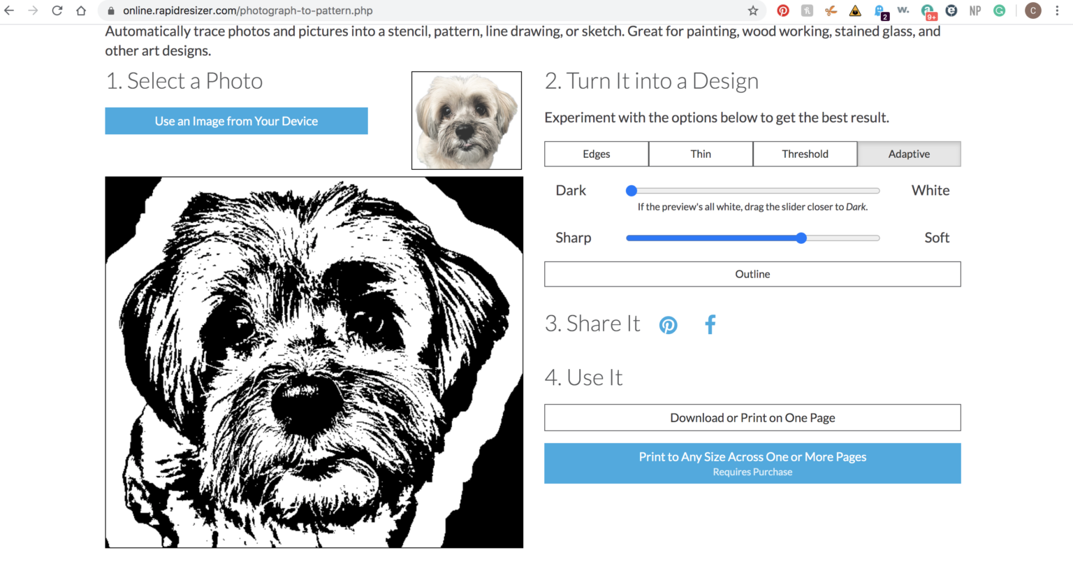 How to create a stencil from a photo - Home and Geek